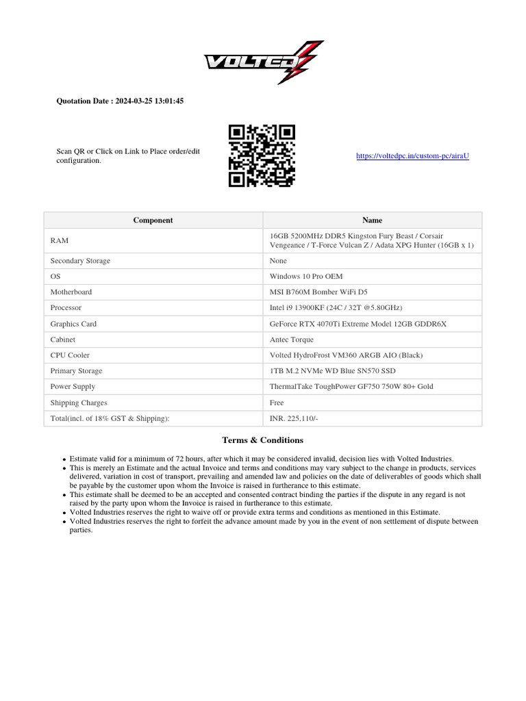 Custom Configuration Pdf Office Equipment Computer Engineering