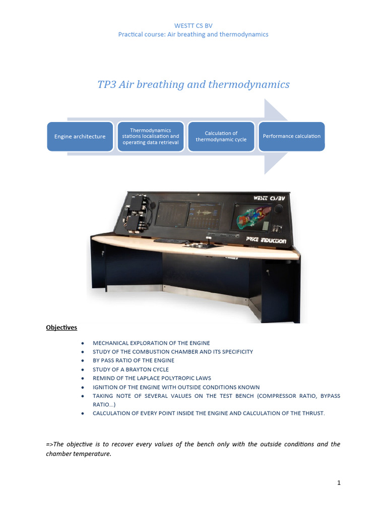 TP3 - Thermodynamic Exploration - 2.0 - No - Correction | PDF | Engines | Temperature