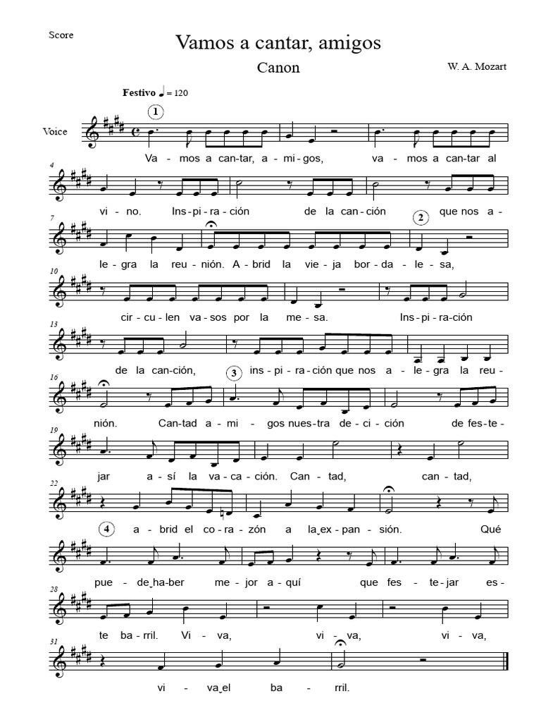Vamos A Cantar Amigos | PDF