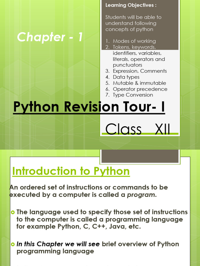 Csrevision Tour Pdf Data Type Python Programming Language 3079