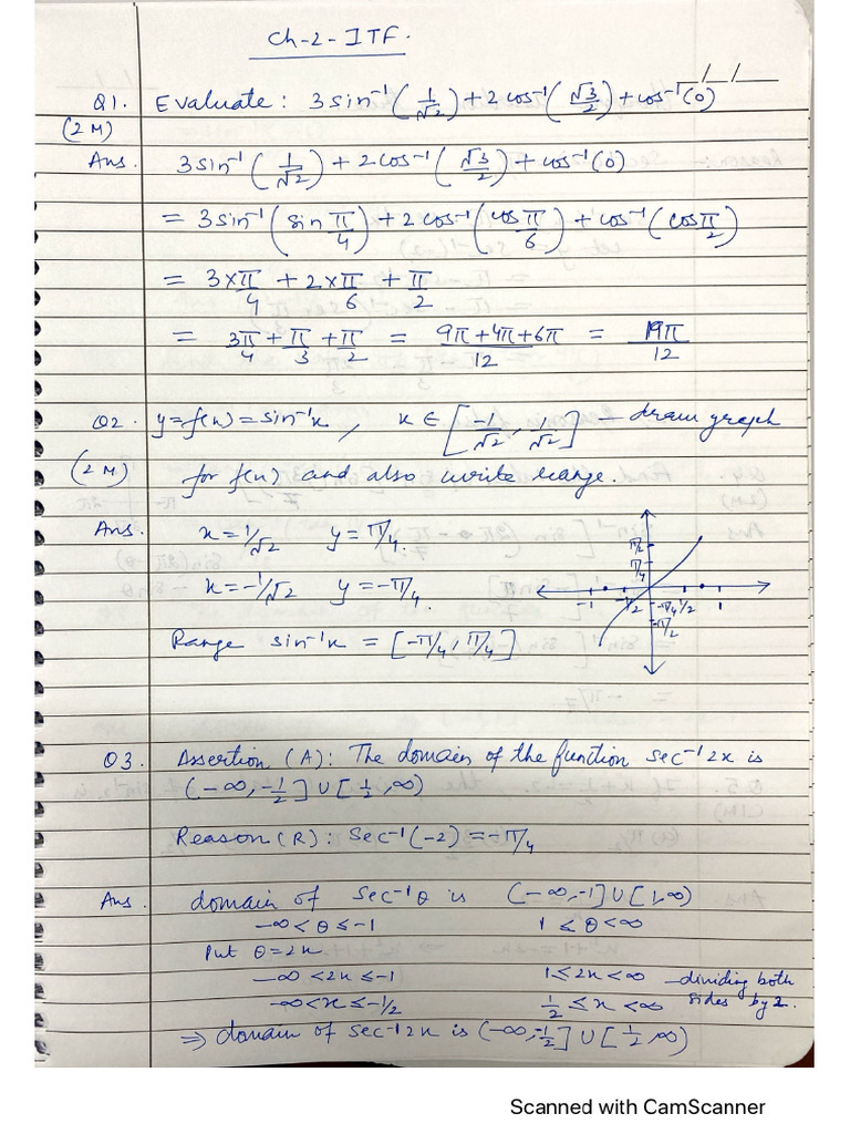 ch-2-ITF Extra Questions | PDF