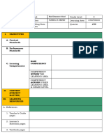 Sample DLP Format | PDF | Curriculum | Learning