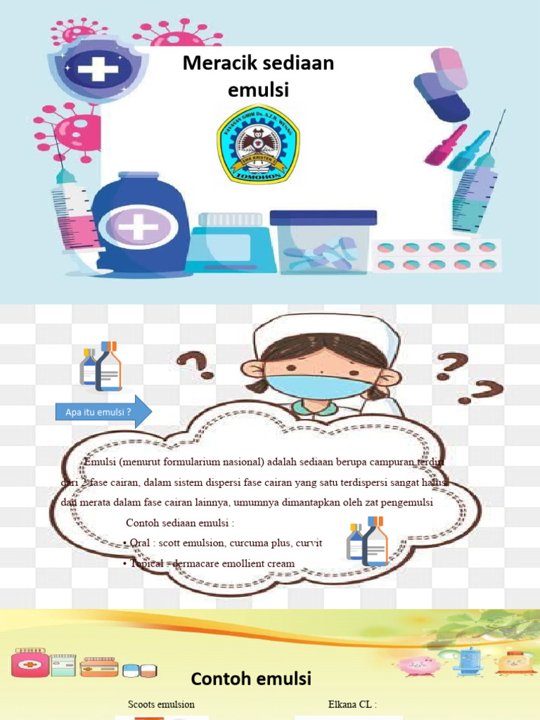 Contoh Sediaan Emulsi dan Prosedurnya | PDF