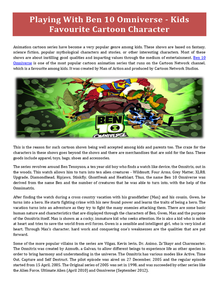Ben10 Omniverse | PDF