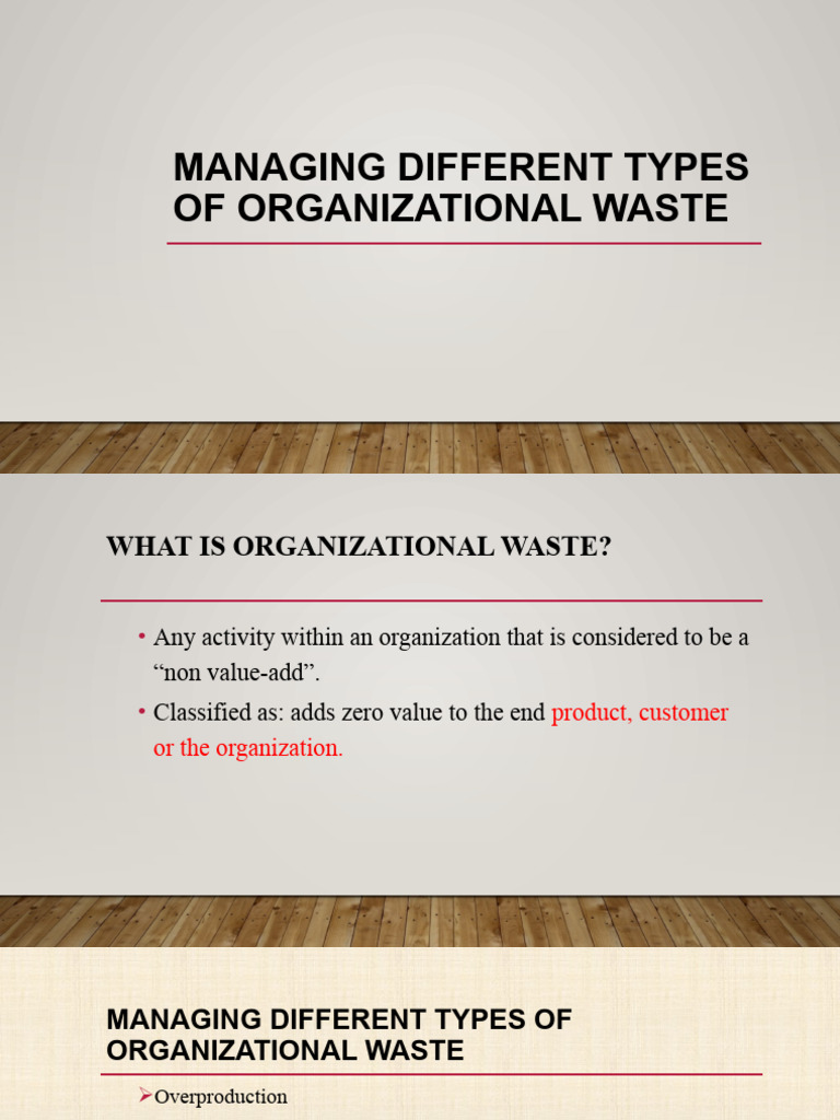 Managing Waste | PDF | Inventory | Waste