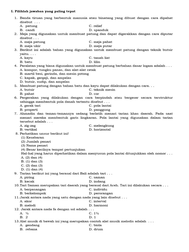 Uas SBK | PDF | Seni