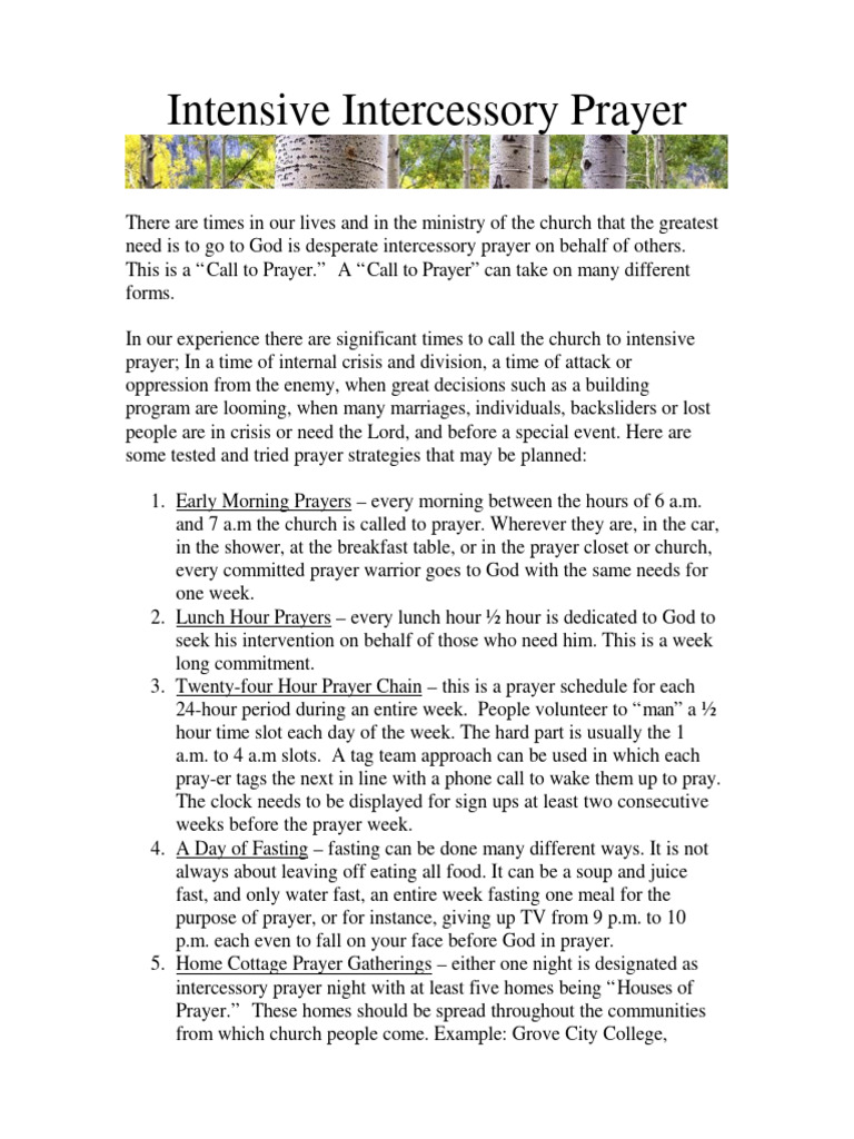 Intense Intercession | Download Free PDF | Prayer | Intercession