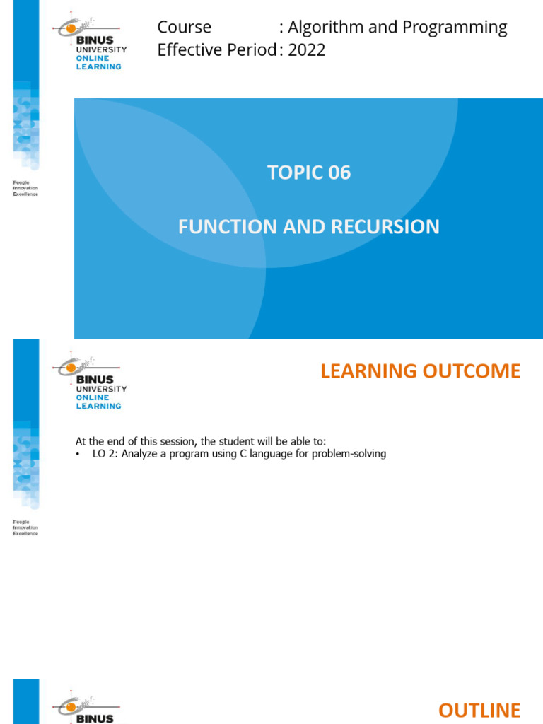 20220823095032ppt06 Function And Recursion Pdf Parameter Computer Programming Scope