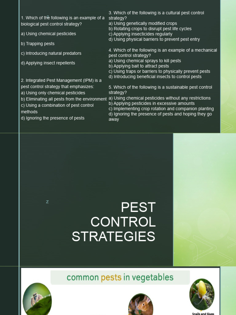 Topic 3 | PDF | Pest Control | Pest (Organism)