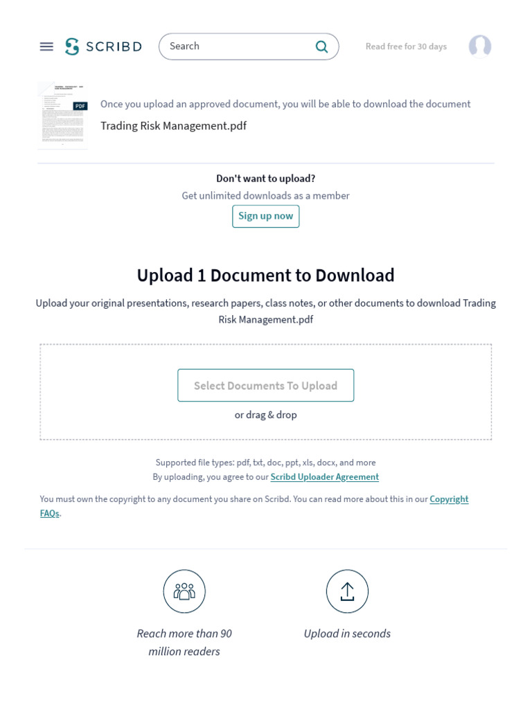 Upload A Document - Scribd | PDF | Scribd | Computing