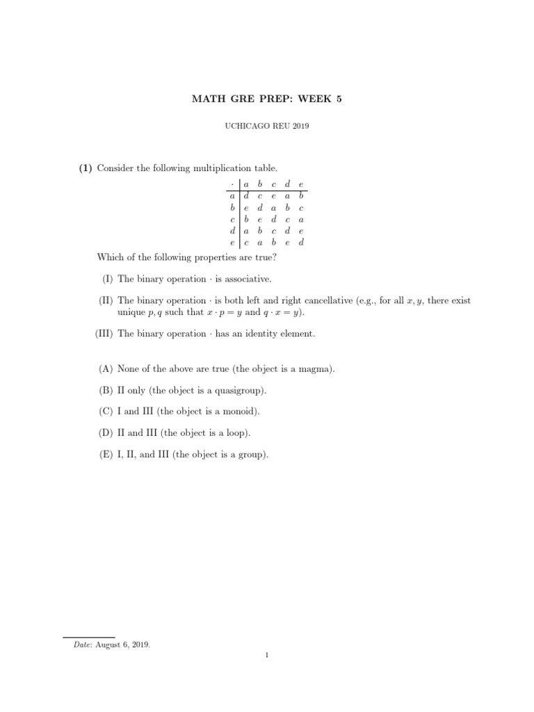 week5 | PDF | Mathematical Concepts | Mathematics