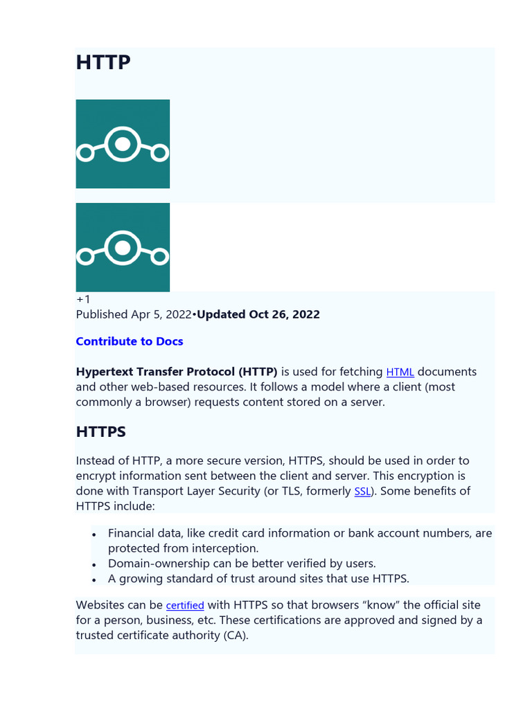 HTTP | Download Free PDF | Networking | Internet & Web