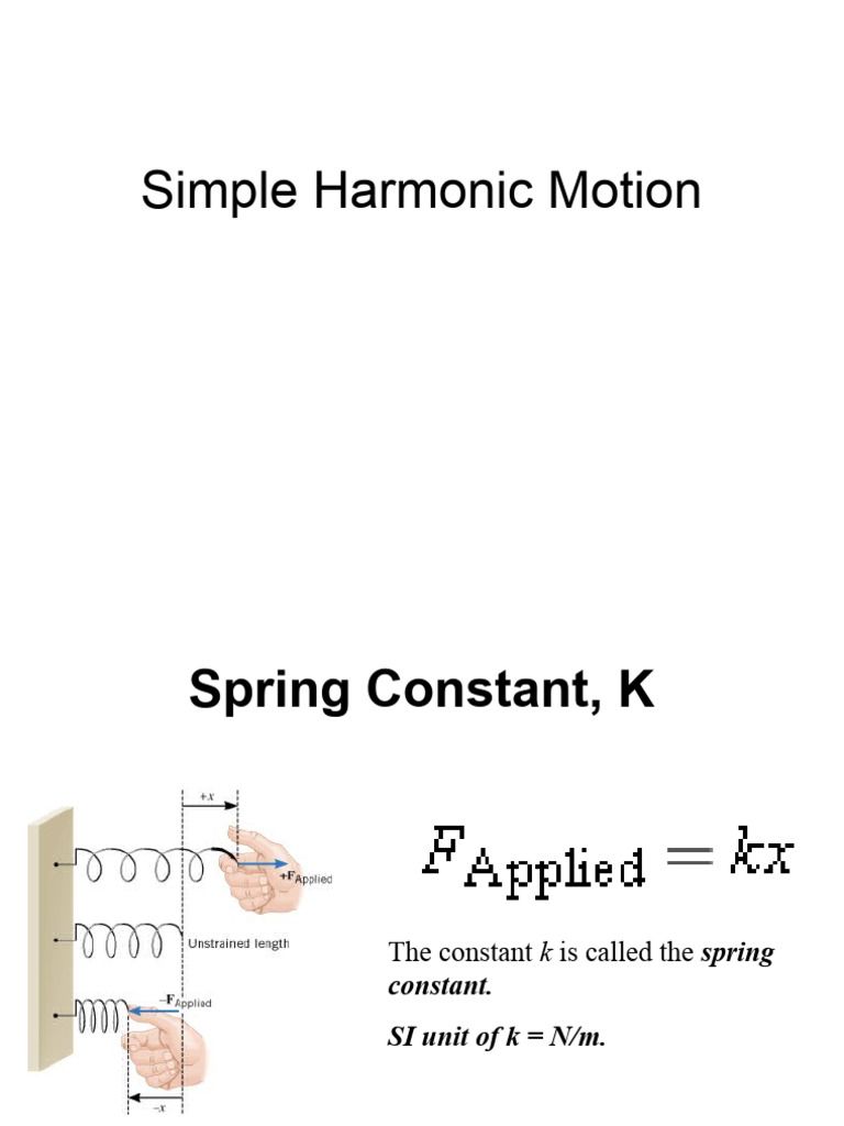 SHM[1] | PDF | Mass | Force