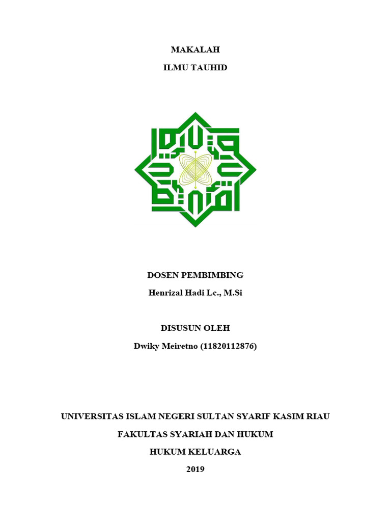 Makalah Ilmu Kalam Pdf