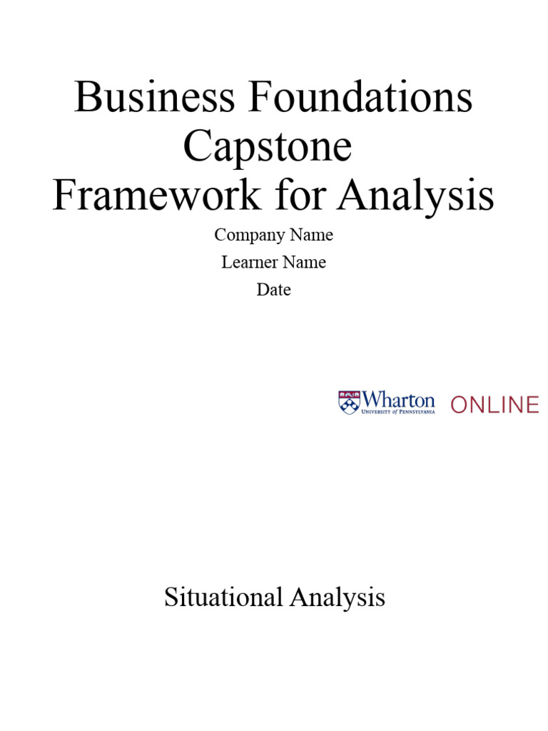 Capstone Framework | PDF | Mobile App | Advertising