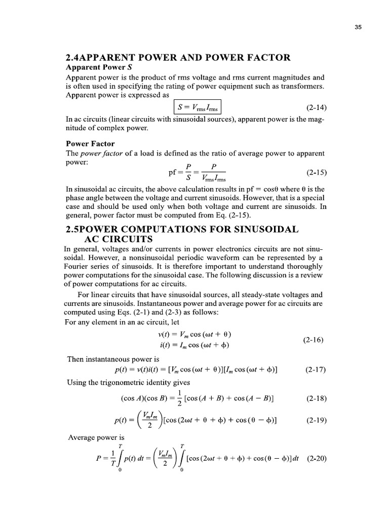 Input Power Factor | PDF