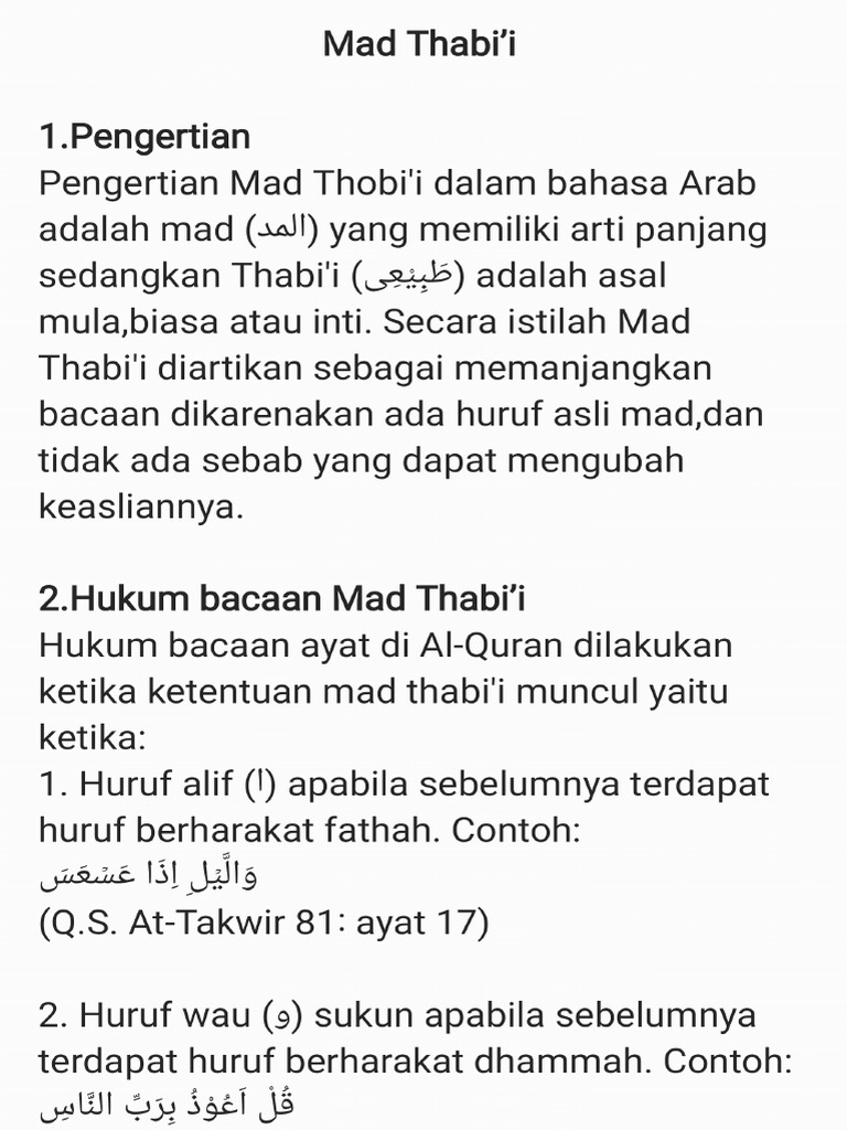 Mad Thabi'i IX5 | PDF