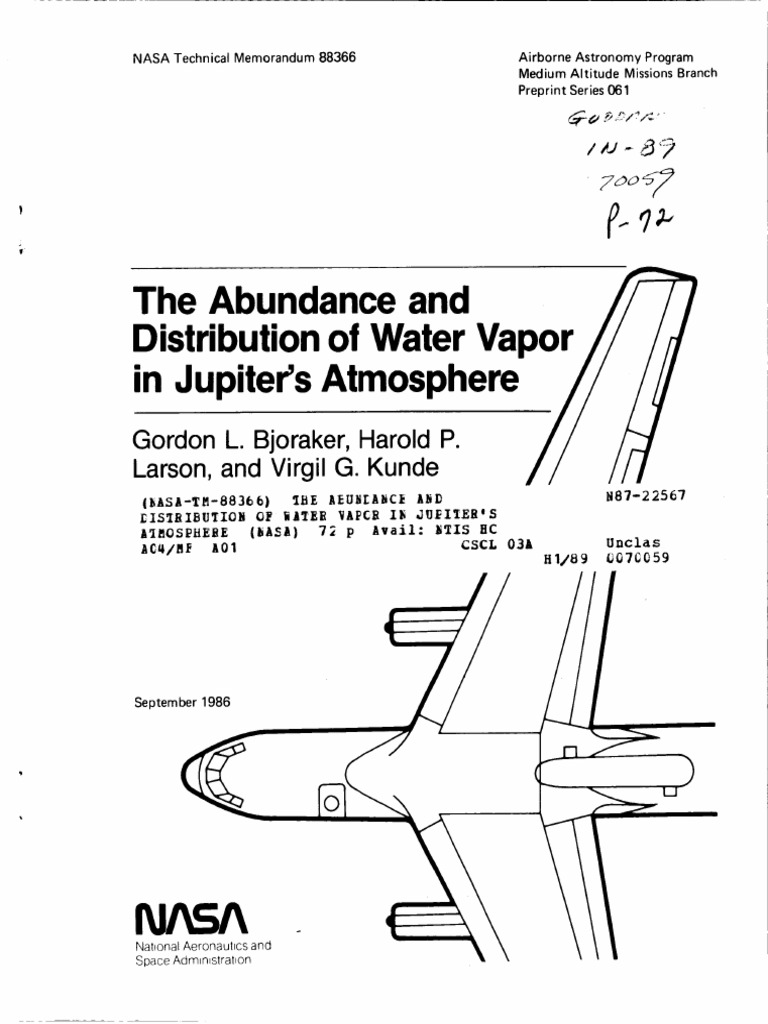 The Abundance and Distribution of Water Vapor in Jupiter's Atmosphere ...