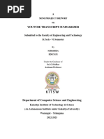 VTU MiniProject Report Format | PDF