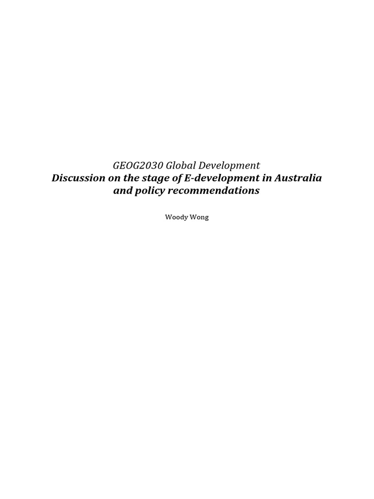 GEOG2030 Global Development | PDF | E Commerce | Social Media
