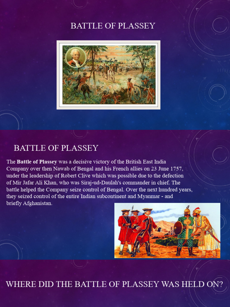 Battle of Plassey HW Social | PDF | Military | Military Operations