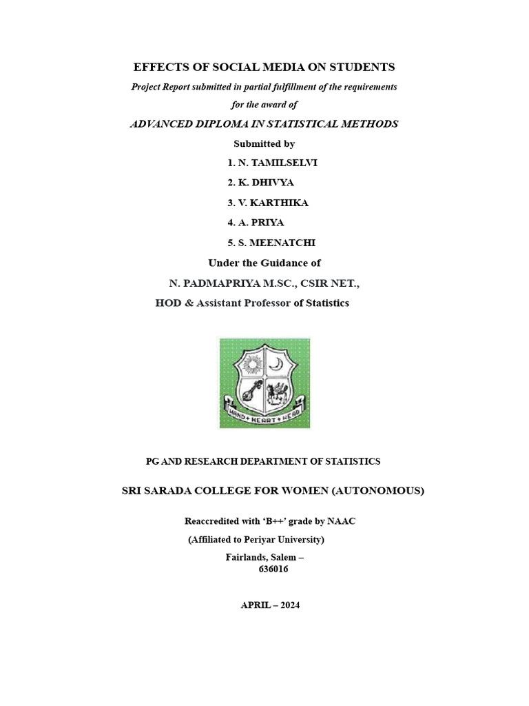 Adc Project Final Copy | PDF | Popular Culture & Media Studies | Social ...