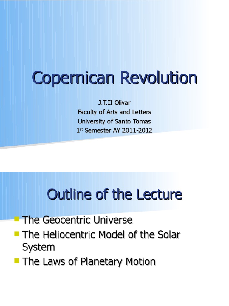 Copernican Revolution | PDF | Heliocentrism | Astrometry