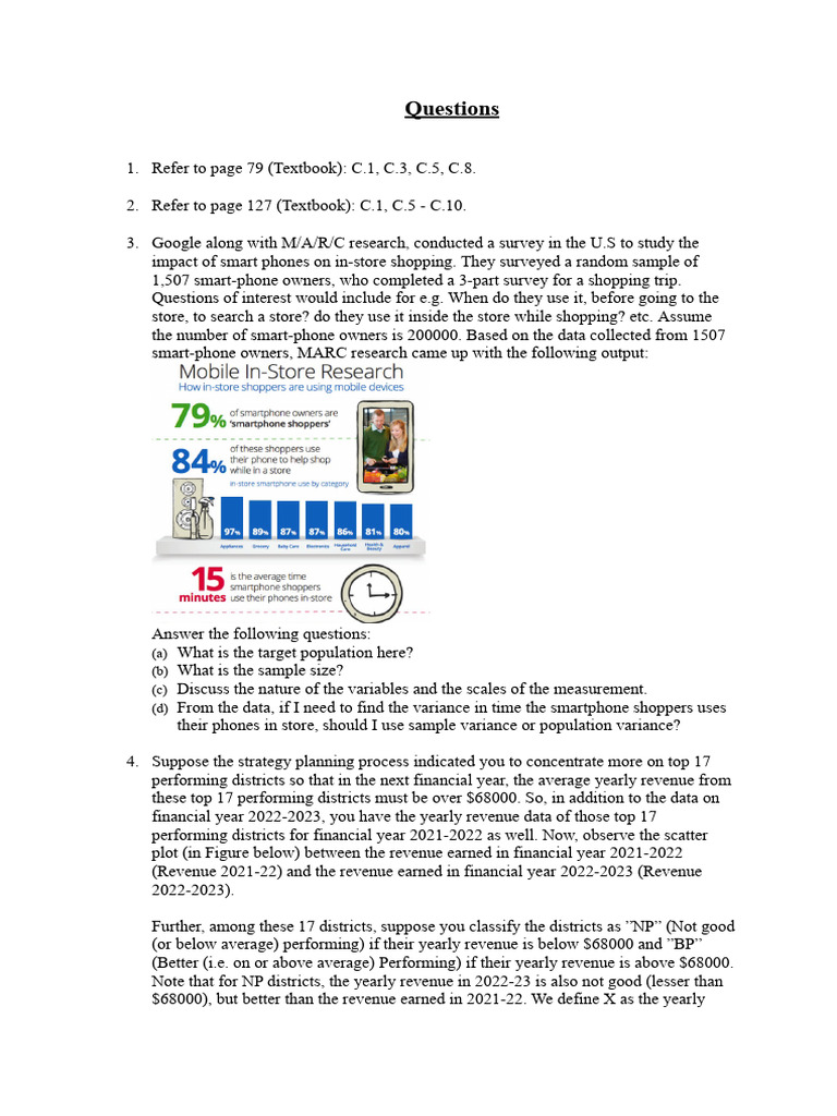 Worksheet 1 - Descriptive Statistics | PDF