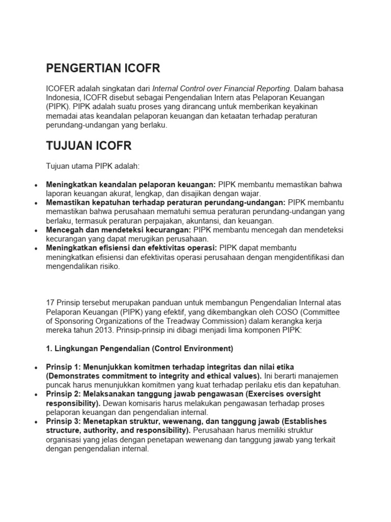 17 Prinsip Tersebut Merupakan Panduan Untuk Membangun Pengendalian ...