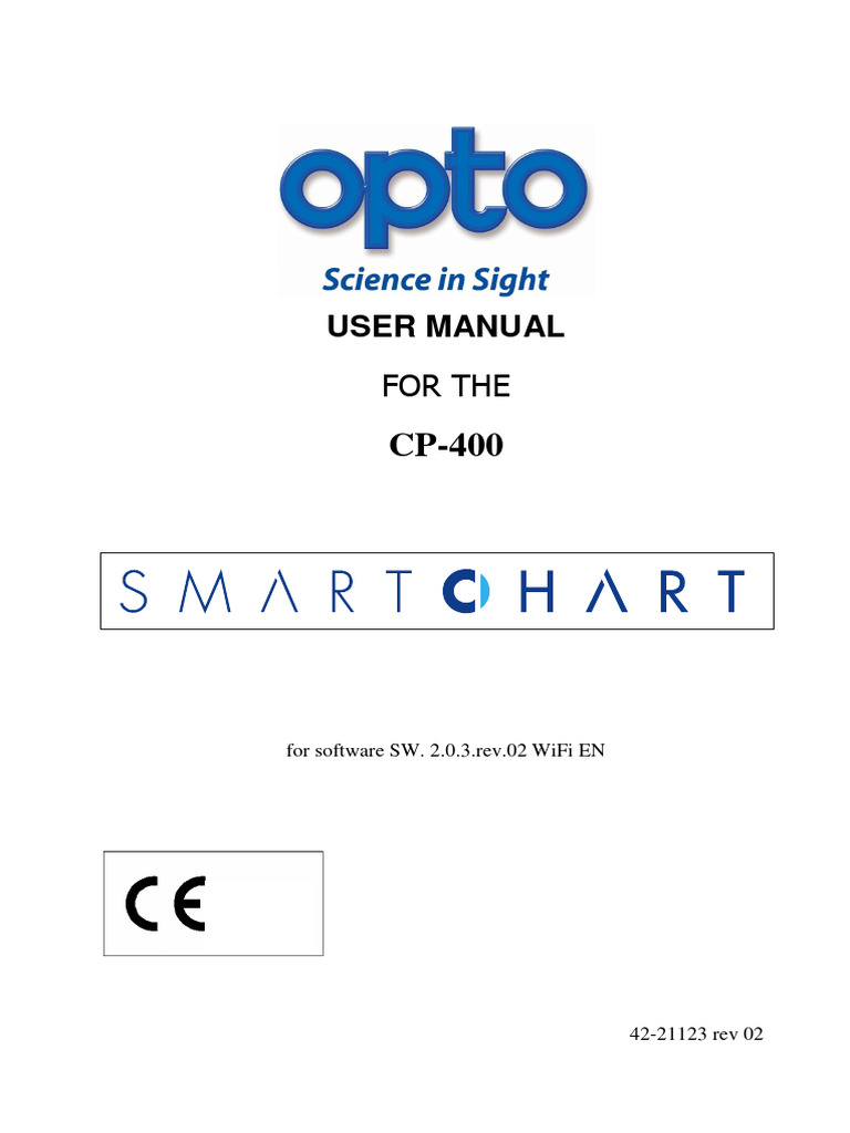 CP400_OPTO_OperationManual_SW203rev02WiFi | PDF | Computer Network | Color