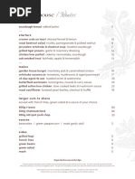 Table d’hôte Menu with Prices | PDF