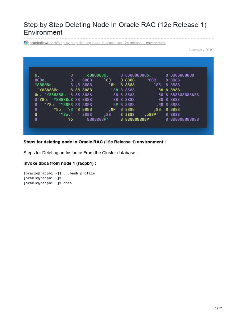 Step by Step Deleting Node in Oracle RAC (12c Release 1) Environment ...