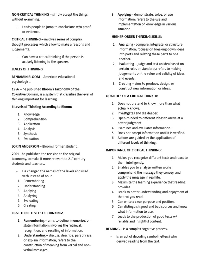 Raw Reviewer Pdf Thought Critical Thinking