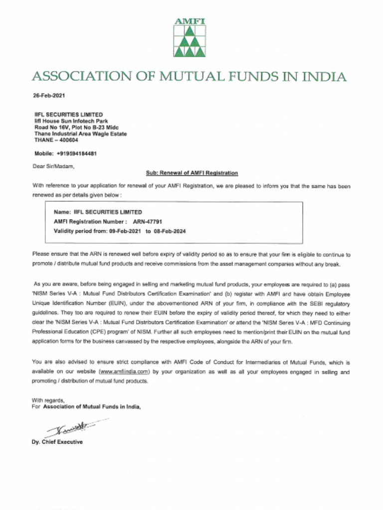 Annexure 6 - ARN | PDF