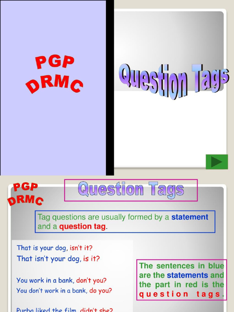 Question Tags | PDF