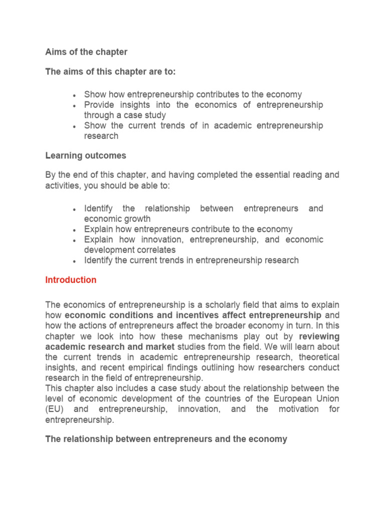 Entrepreneurship CH 2 | PDF | Entrepreneurship | Innovation