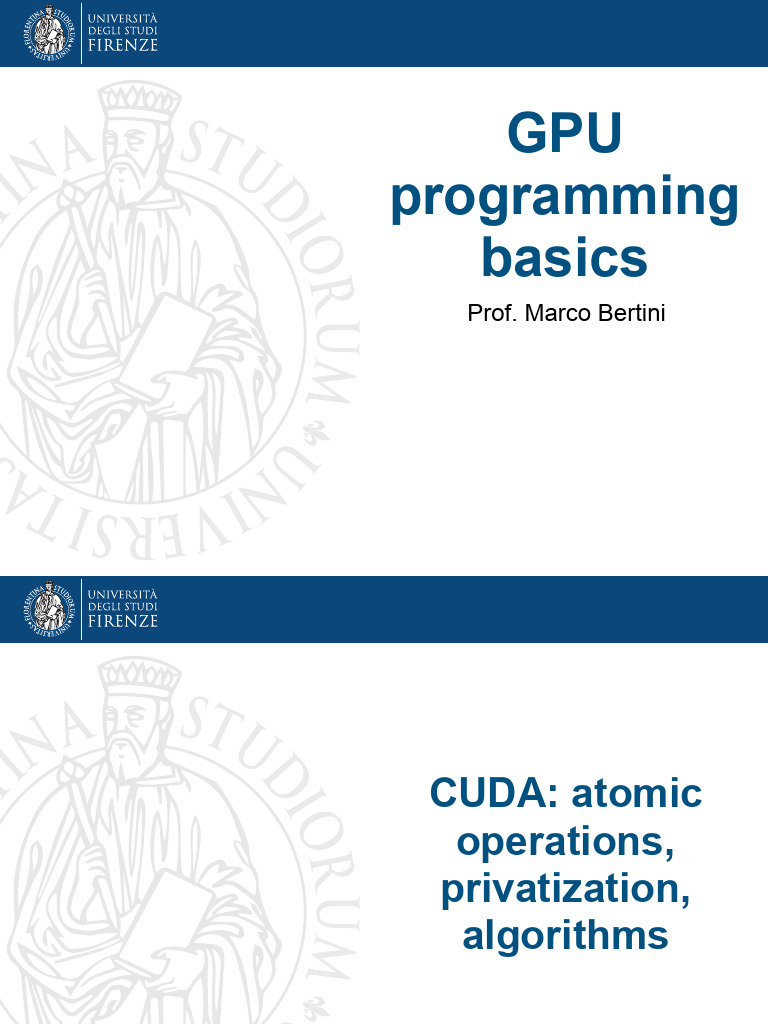 GPU Programming Basics - Slides | PDF | Integer (Computer Science) | 64 Bit Computing