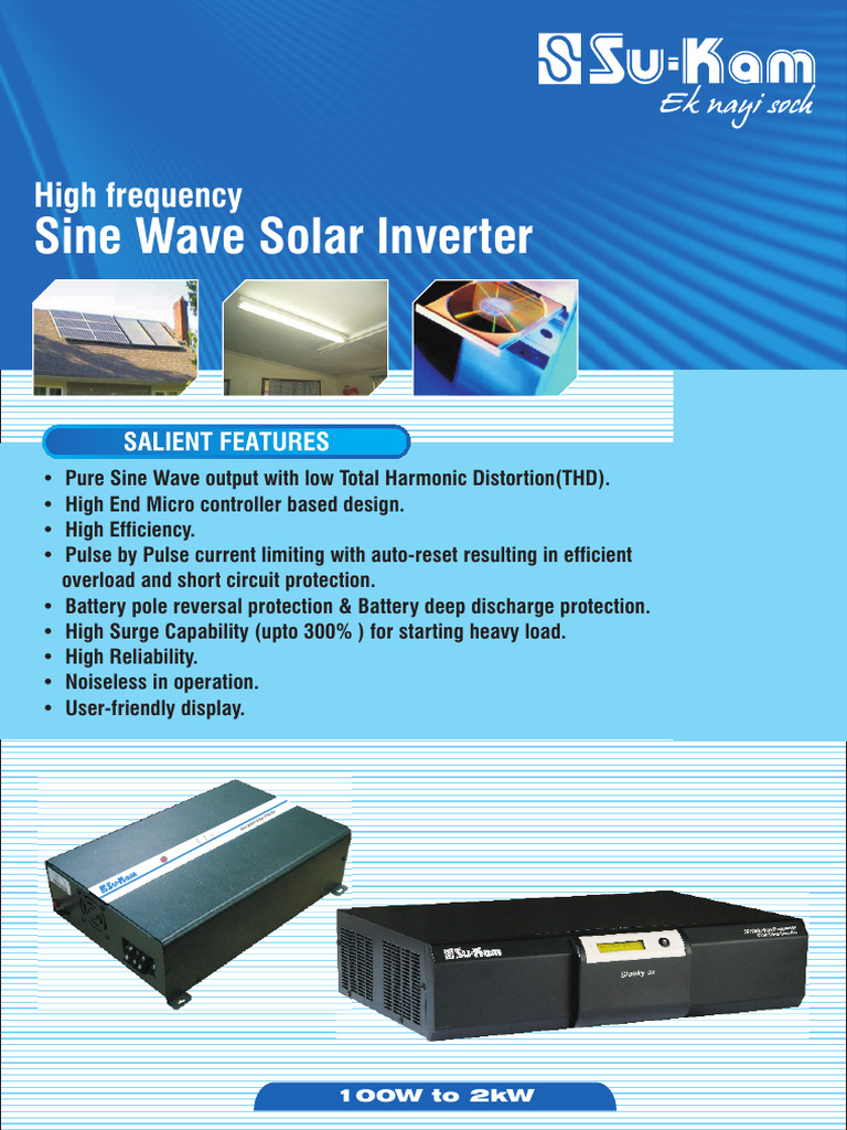 High Frequency Sine Wave Solar Inverter | PDF | Power Inverter ...