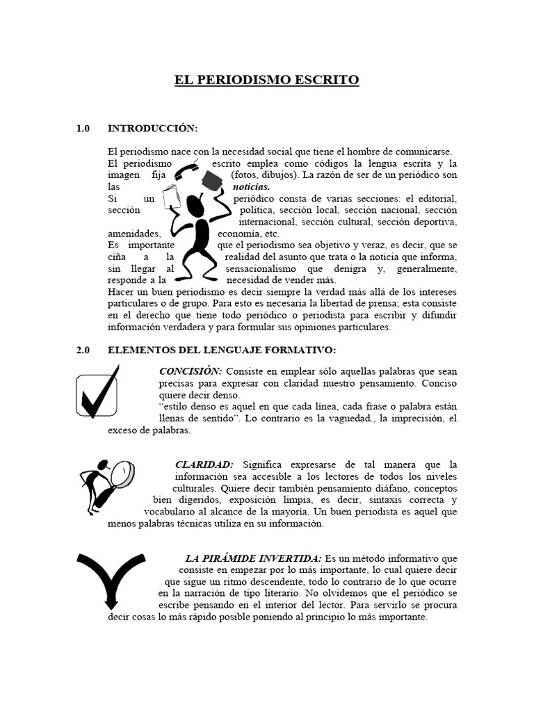 El Periodismo Escrito | PDF | Periódicos | Periodismo