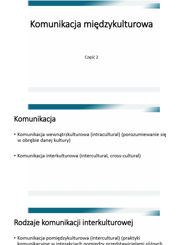 Komunikacja Inter 2 (Zajecia 2 I 3) | PDF