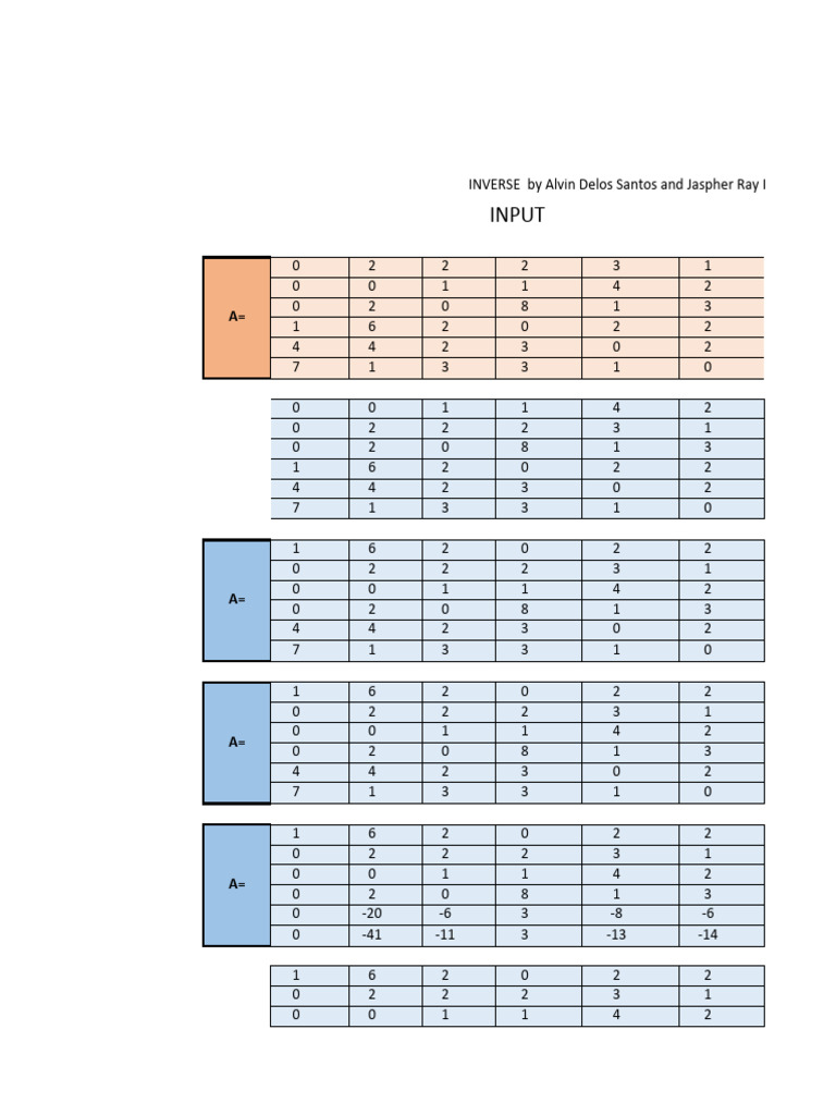 Activity 2 Inverse 6X6 | PDF