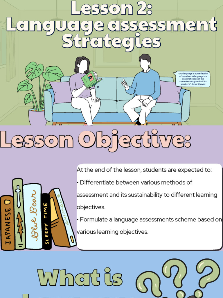Lesson 2 Language Assessment Strategies MTB | PDF | Career & Growth