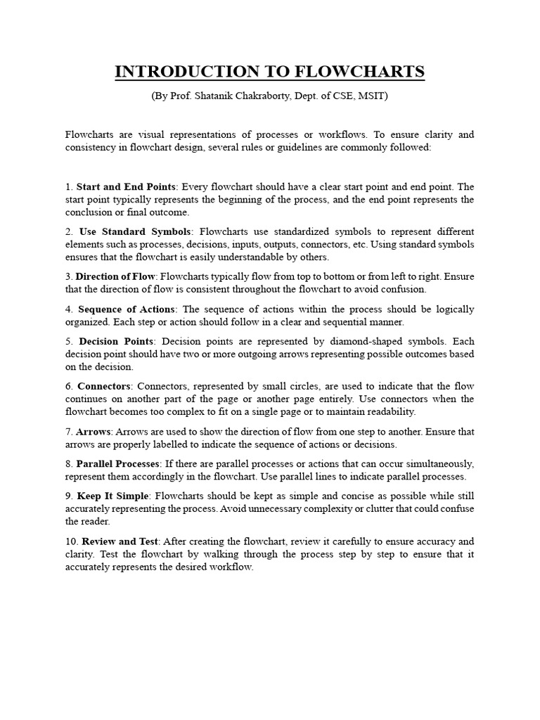 Flowchart Instructions | PDF