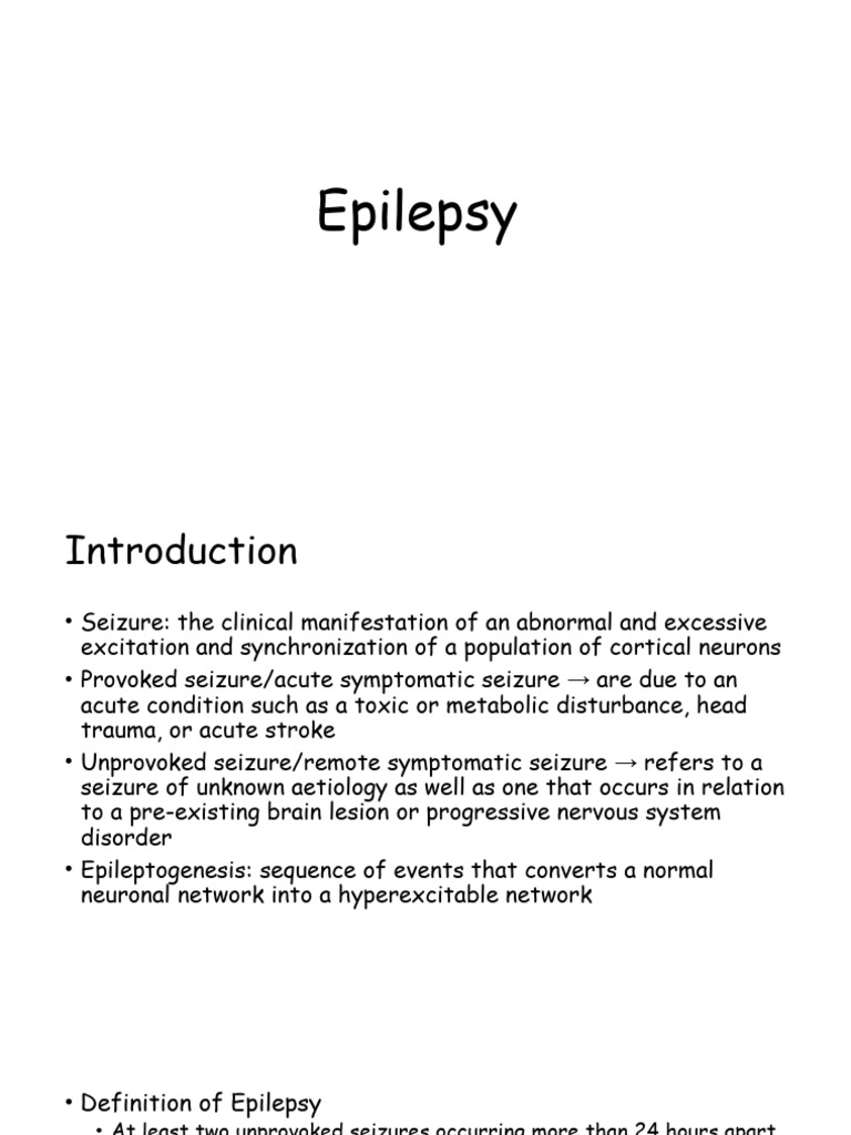 Epilepsy | PDF | Epilepsy | Neurology