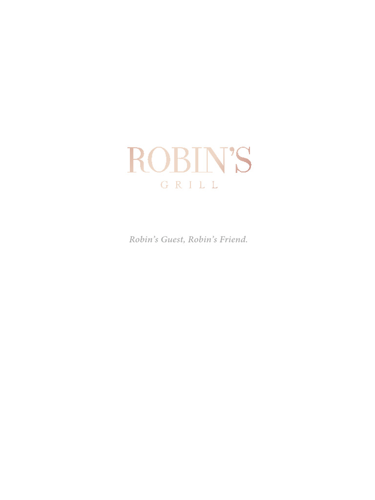Robins Grill | PDF | Steak | Soup