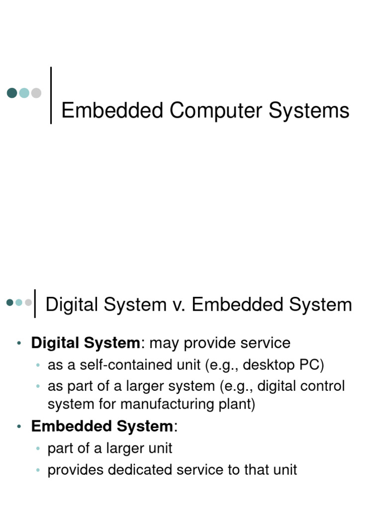 Lecture 4-Embedded Systems-The Hardware Point of View | PDF | Embedded ... Lecture 4-Embedded Systems-The Hardware Point of View | PDF | Embedded ...