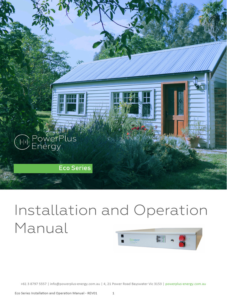 Installer's Guide: Eco Series Battery | PDF | Electrical Connector ...