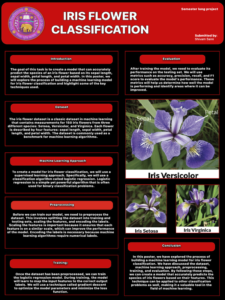 Iris Flower Classification | PDF | Machine Learning | Statistical Classification