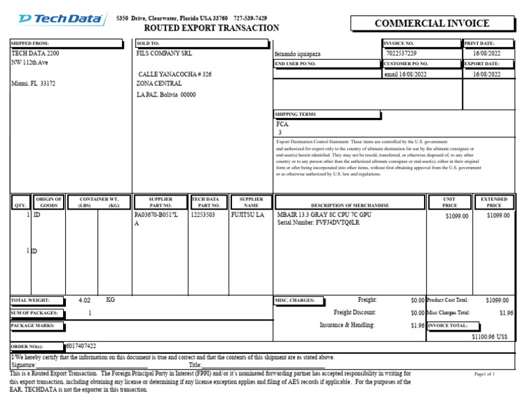 COPY RECEIPT | PDF | Cargo | Business