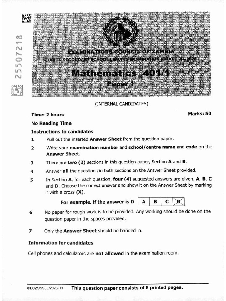 Pdfs - g9G9 Math P1 2023 | PDF